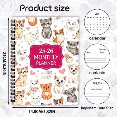 Professional Custom Journal Notebook with Elastic Band Closure and Spiral Binding