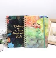 China Custom Spiral Hardcover Notebook 100 Pages Lined 5.8x8.3 Inches for sale