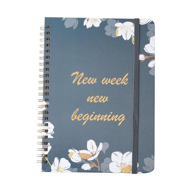 Spiral Hardcover Notebook open view