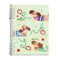 China Spiral Hardcover Notebook 100 Pages 5.8x8.3 Inches for Students Professionals Custom Logo for sale