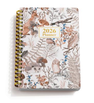China Students Spiral Hardcover Notebook 5.8 X 8.3 Inches White Pages Sturdy Cover Designed for Academic and Professional for sale