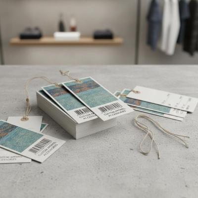China Barcode Customizable Custom Printed Hang Tags Suitable for Various Retail Applications Including Apparel and Accessories for sale