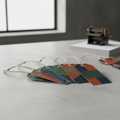 China Customizable Custom Printed Hang Tags with 6 Inches String Length Providing Effective Product Labeling and Communication for sale