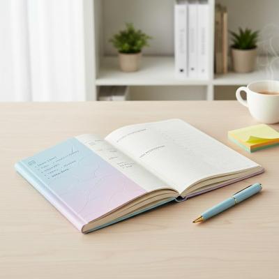 China Pastel Custom Journal Notebook 5.8 X 8.3 Inches Personalized Planner for Business Organization and Task Prioritization for sale