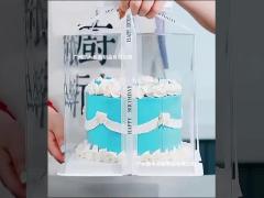 Custom Clear Cake Packaging - Branded Designs, Fast Shipping. Perfect for Weddings!