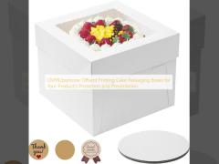 CMYK / Pontone Offsent Printing Cake Packaging Boxes For Product'S Protection And Presentation