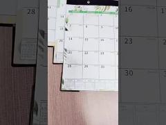 Ordenar o seu calendário personalizado Impressão 12 X 12 polegadas Quantidade 1 calendário para o seu negócio