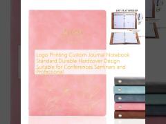 Logo Printing Custom Journal Notebook Standard Durable Hardcover Design Suitable for Conferences Seminars and Professional