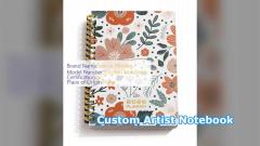 Custom Embossed Spiral Notebook For Artists
