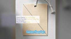 3x5 Custom Hang Tags Barcode Ready