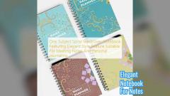Spiral Notebook Elegant Vintage Style For Notes