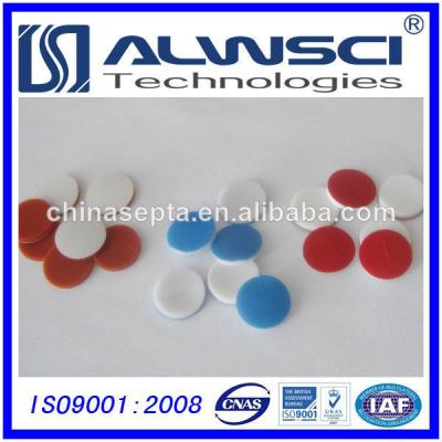 China 9mm ptfe silicone septa used on hplc vials for sale