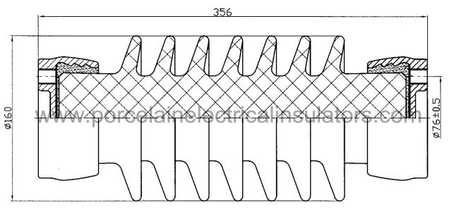 TR208 station post insulator drawing