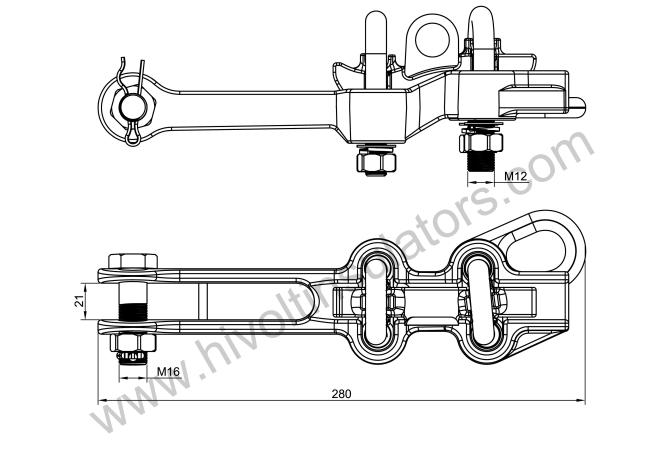 aluminum clamp HIVOLT400