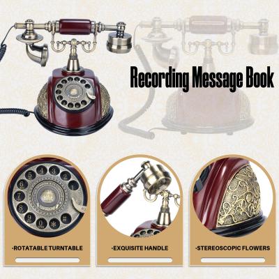 Cina Libro di ospiti in stile europeo Audio Telefono matrimonio ricaricabile per raccogliere messaggi in vendita