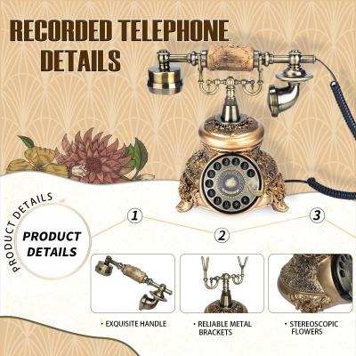 Cina Classic Wedding Phone Guest Book Retro Craftsmanship Audio Wedding Guestbook Per le coppie in vendita