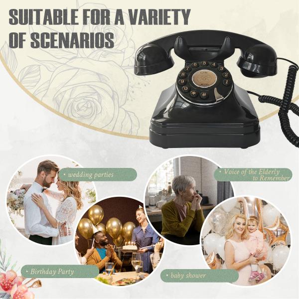 Quality Wedding Telephone Guest Book 32GB Storage & Clear Sound Quality Simple Design for sale