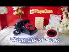 Festas Vídeo Livro de convidados com áudio claro Operação simples Livro de convidados de casamento áudio