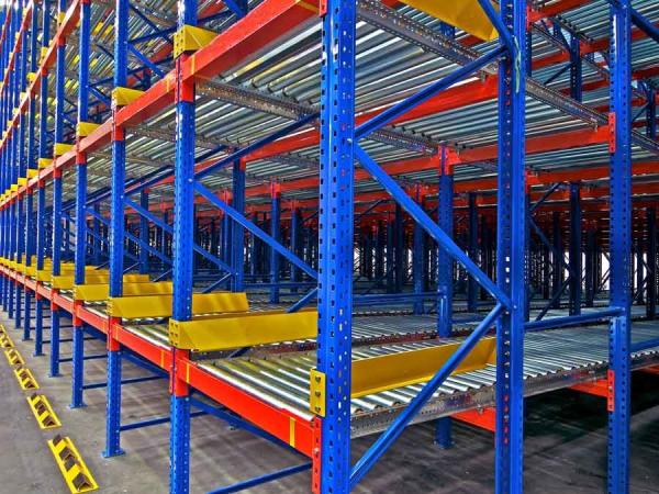ODM重力流量ラック 倉庫用電源用棚 コーティング