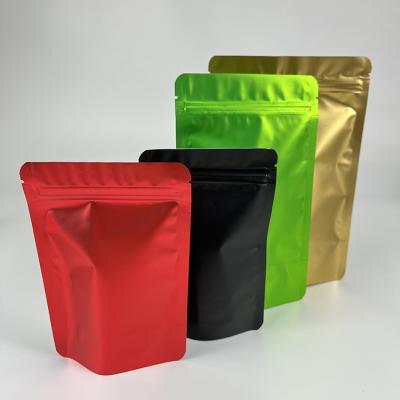 Cina La chiusura lampo risigillabile del commestibile insacca l'imballaggio di plastica del tè di Matte Stand Up Aluminum Foil in vendita