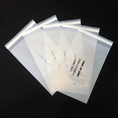 Cina Chiaro corriere autoadesivo biodegradabile trasparente Poly Mailer Bags per abbigliamento in vendita