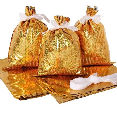 Cina Bomboniere natalizie Bomboniere in lamina di plastica Regalo con coulisse Sacchetti per dolcetti Caramelle in vendita