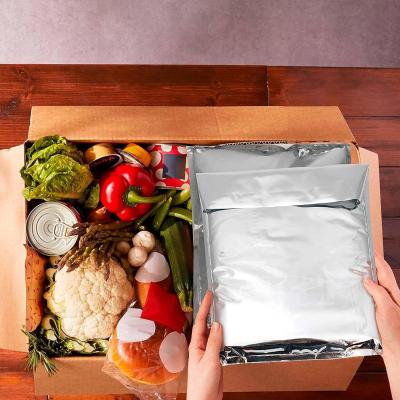 China Silber isolierte Versandumschläge Metall isolierte Folie-Tasche Selbstverschluss isolierte Wärmetaschen zu verkaufen