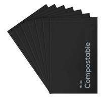China PBAT Black Mailing 2.5mil Biodegradable Packaging Bag Compostable for sale