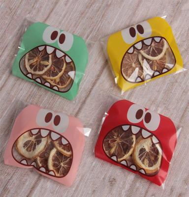 China 3.9 X 3.9 Inches Big Mouth Poly Packaging Bag Cookie Cellophane Pouch for sale