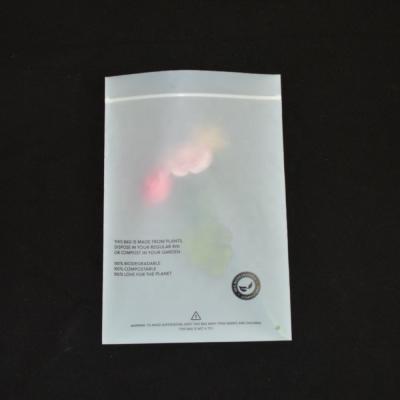 Zippered Cornstarch Compostable Bags , 100% PLA Biodegradable Garment Bag
