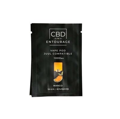 Cina Imballaggio dell'erbaccia di Matte Mylar Aluminum Foil Bag del nero della prova VMPET dell'odore in vendita