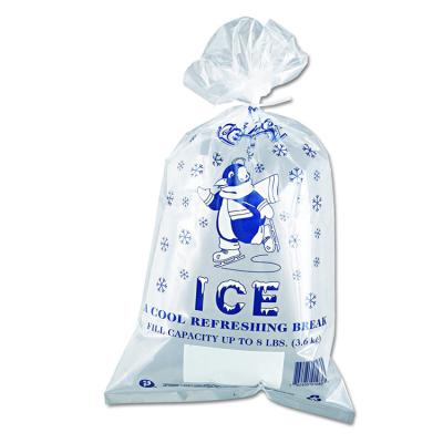 China Gelo descartável Lolly Plastic Bags de 10lb 25lb, malote reusável do PNF do gelo à venda