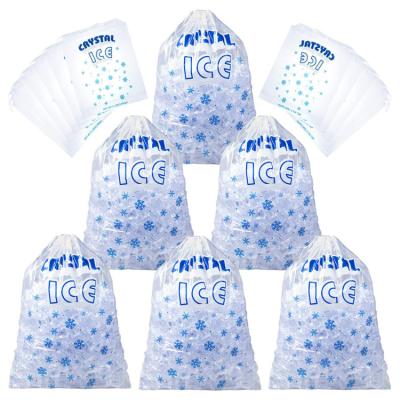 China Gelo descartável Lolly Plastic Bags de 10lb 25lb, malote reusável do PNF do gelo à venda