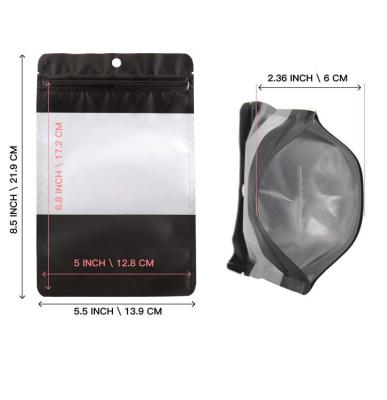 중국 명확한 창을 가진 5.5*8.5in 냄새 증거 Mylar 지플락 포장 부대 판매용