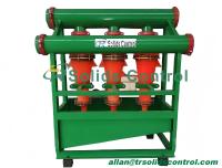 China TRCS250-3S High Performance Desander with 360 m³/h Capacity and 45-75μm Separation for Drilling Mud Solids Control for sale