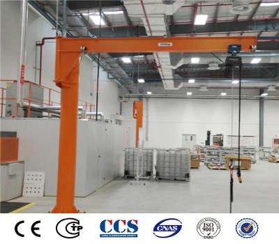 China Electric Chain Hoist 360 Degree Rotating Luffing Floor Column Mounted Jib Crane For Sale for sale