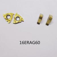 China 16ERAG60 Golden Cast Iron Triangle Thread Carbide Inserts for sale
