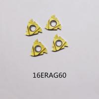 China 16ERAG60 Golden Cast Iron Triangle Thread Carbide Inserts for sale