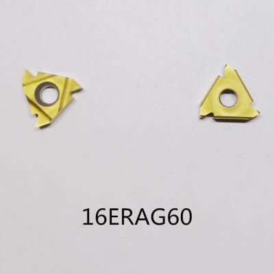 Cina Inserzioni dorate del carburo del filo del triangolo del ghisa 16ERAG60 in vendita