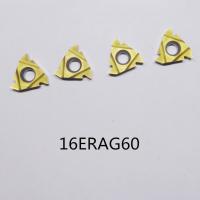 China 16ERAG60 Golden Cast Iron Triangle Thread Carbide Inserts for sale