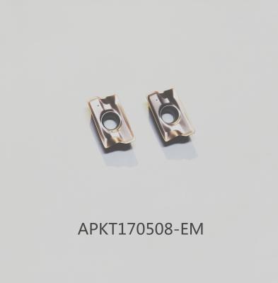 Cina Inserzione di CNC dell'argento di CVD APKT1705PER-EM di PVD che foggia 92 HRC in vendita