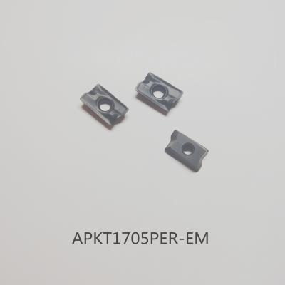 Cina Inserzione di CNC dell'argento di CVD APKT1705PER-EM di PVD che foggia 92 HRC in vendita