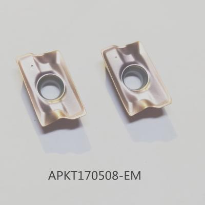 Cina Inserzione di CNC dell'argento di CVD APKT1705PER-EM di PVD che foggia 92 HRC in vendita