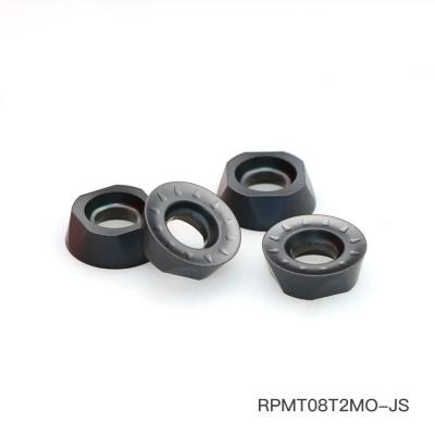 China RPMT08T2MOE-JS CNC Carbide Safety Milling Inserts PVD CVD for sale