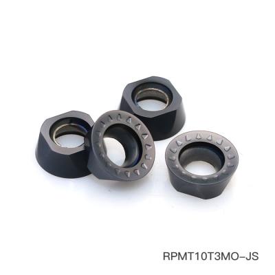 Cina Inserzioni di giro della fresa del carburo di argento metallico di RPMT10T3MOE-JS in vendita