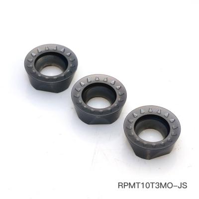 Cina Inserzioni di giro della fresa del carburo di argento metallico di RPMT10T3MOE-JS in vendita