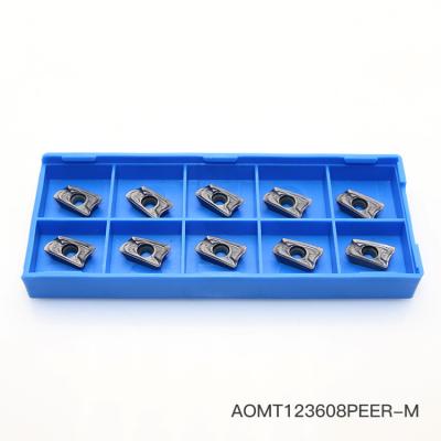 Cina Inserzioni di fresatura del quadrato di AOMT123608PEER-M per CVD di PVD per il taglio di metalli in vendita