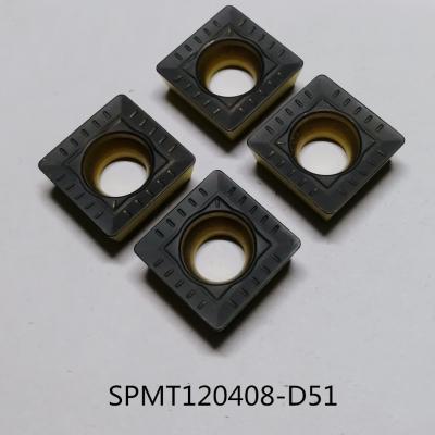Cina Il carburo di macinazione elicoidale indicizzabile degli strumenti SPMT120408-D51 inserisce per trivellazione in vendita
