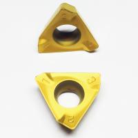 China Bronze Indexable Carbide Inserts Smooth Cutting CNC Lathe Insert for sale