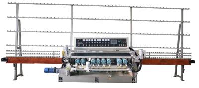 China 3000x3000mm Glass Beveling Machine 10 Heads With PLC Control System for sale